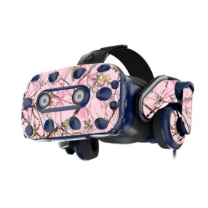 mightyskins skin compatible with htc vive pro vr headset - conceal pink | protective, durable, and unique vinyl decal wrap cover | easy to apply, remove, and change styles | made in the usa