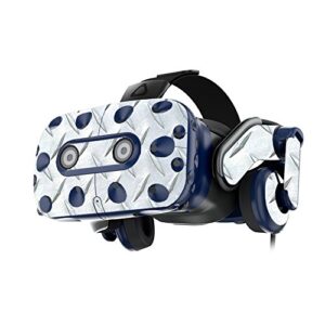 MightySkins Skin Compatible with HTC Vive Pro VR Headset - Diamond Plate | Protective, Durable, and Unique Vinyl Decal wrap Cover | Easy to Apply, Remove, and Change Styles | Made in The USA