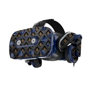 mightyskins skin compatible with htc vive pro vr headset - black wall | protective, durable, and unique vinyl decal wrap cover | easy to apply, remove, and change styles | made in the usa