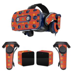 mightyskins skin compatible with htc vive pro vr headset - cinco de mayo | protective, durable, and unique vinyl decal wrap cover | easy to apply, remove, and change styles | made in the usa