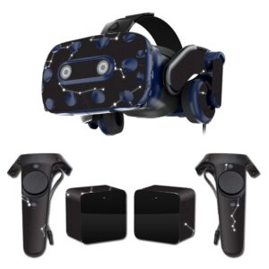 mightyskins skin compatible with htc vive pro vr headset - constellations | protective, durable, and unique vinyl decal wrap cover | easy to apply, remove, and change styles | made in the usa