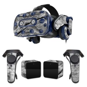 mightyskins skin compatible with htc vive pro vr headset - dead wood | protective, durable, and unique vinyl decal wrap cover | easy to apply, remove, and change styles | made in the usa