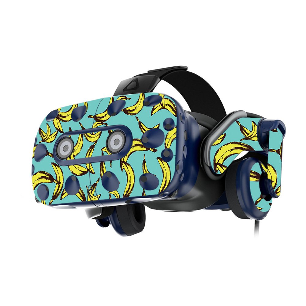 MightySkins Skin Compatible with HTC Vive Pro VR Headset - Bananas | Protective, Durable, and Unique Vinyl Decal wrap Cover | Easy to Apply, Remove, and Change Styles | Made in The USA