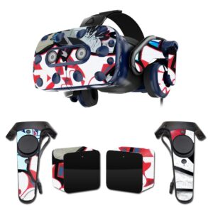 mightyskins skin compatible with htc vive pro vr headset - graffiti mash up | protective, durable, and unique vinyl decal wrap cover | easy to apply, remove, and change styles | made in the usa