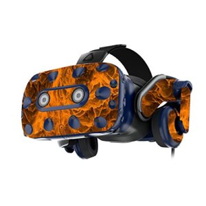 mightyskins skin compatible with htc vive pro vr headset - burning up | protective, durable, and unique vinyl decal wrap cover | easy to apply, remove, and change styles | made in the usa