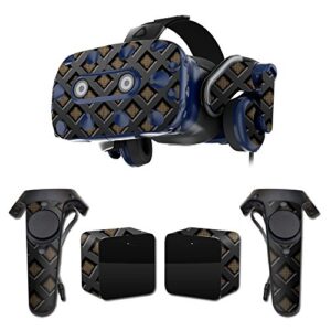 MightySkins Skin Compatible with HTC Vive Pro VR Headset - Black Wall | Protective, Durable, and Unique Vinyl Decal wrap Cover | Easy to Apply, Remove, and Change Styles | Made in The USA