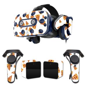 mightyskins skin compatible with htc vive pro vr headset - body by pizza | protective, durable, and unique vinyl decal wrap cover | easy to apply, remove, and change styles | made in the usa