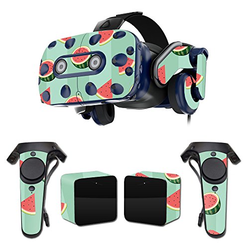 MightySkins Skin Compatible with HTC Vive Pro VR Headset - Watermelon Patch | Protective, Durable, and Unique Vinyl Decal wrap Cover | Easy to Apply, Remove, and Change Styles | Made in The USA