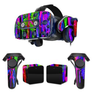 MightySkins Skin Compatible with HTC Vive Pro VR Headset - Drips | Protective, Durable, and Unique Vinyl Decal wrap Cover | Easy to Apply, Remove, and Change Styles | Made in The USA