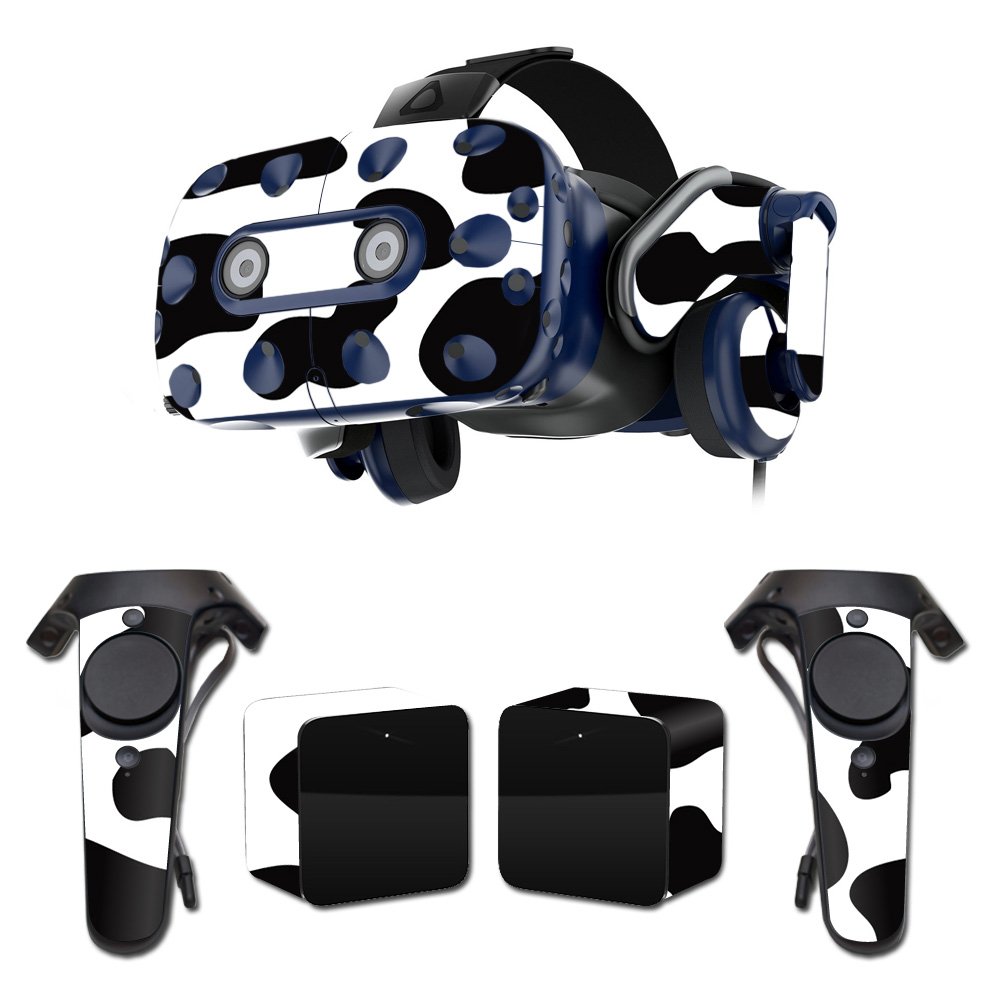 MightySkins Skin Compatible with HTC Vive Pro VR Headset - Cow Print | Protective, Durable, and Unique Vinyl Decal wrap Cover | Easy to Apply, Remove, and Change Styles | Made in The USA