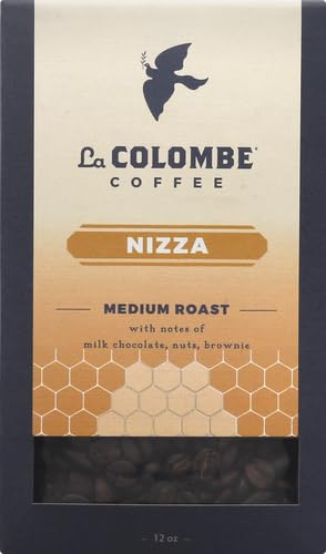 La Colombe Nizza Medium Roast Whole Bean Coffee - 12 Ounce, 4 Pack - Notes of Milk Chocolate, Nuts & Browniewith a Honey-Sweet Roasted Nuttiness