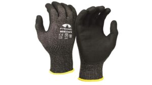 pyramex gl603c5ht series 18 gauge pmxteck hppe micro foam nitrile safety gloves ansi cut 4 size large