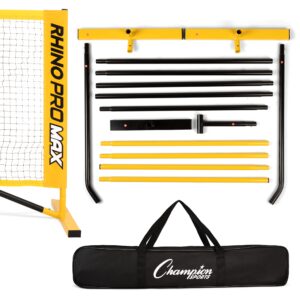 Champion Sports Adjustable Sport Net: Portable Sport Game Net for Volleyball, Tennis, Pickleball, and Badminton - Multiple Widths