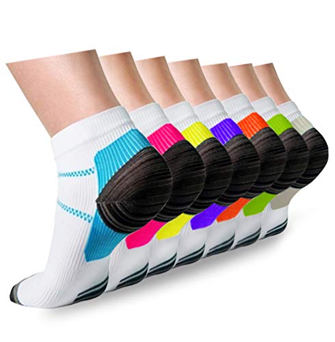 ACTINPUT Compression Socks Plantar Fasciitis for Women Men - 8-15 mmHg Best for Athletic,Support,Flight Travel,Nurses,Hiking