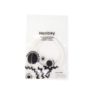 Honbay 10PCS 25mm 1 inch DIY Semi-Finished Hair Hoop Plain No Teeth Plastic Craft Headbands DIY Hair Bands (White)