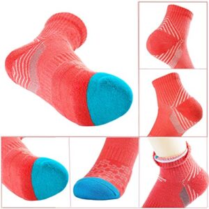 veatree 5 pairs women cushioned moisture wicking socks for hiking trekking running camping outdoor