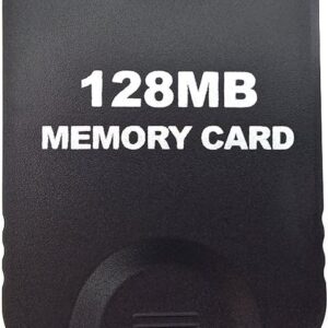 Black 128MB Gaming Memory Card Compatible Wii and Gamecube