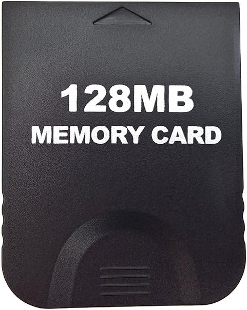 Black 128MB Gaming Memory Card Compatible Wii and Gamecube