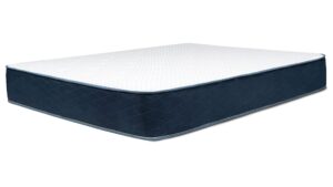 dreamfoam arctic dreams 10" hybrid cooling gel mattress with quick response gel infused memory foam, made in the usa, queen