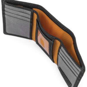 Timberland PRO Men's Leather RFID Trifold Wallet with Id Window