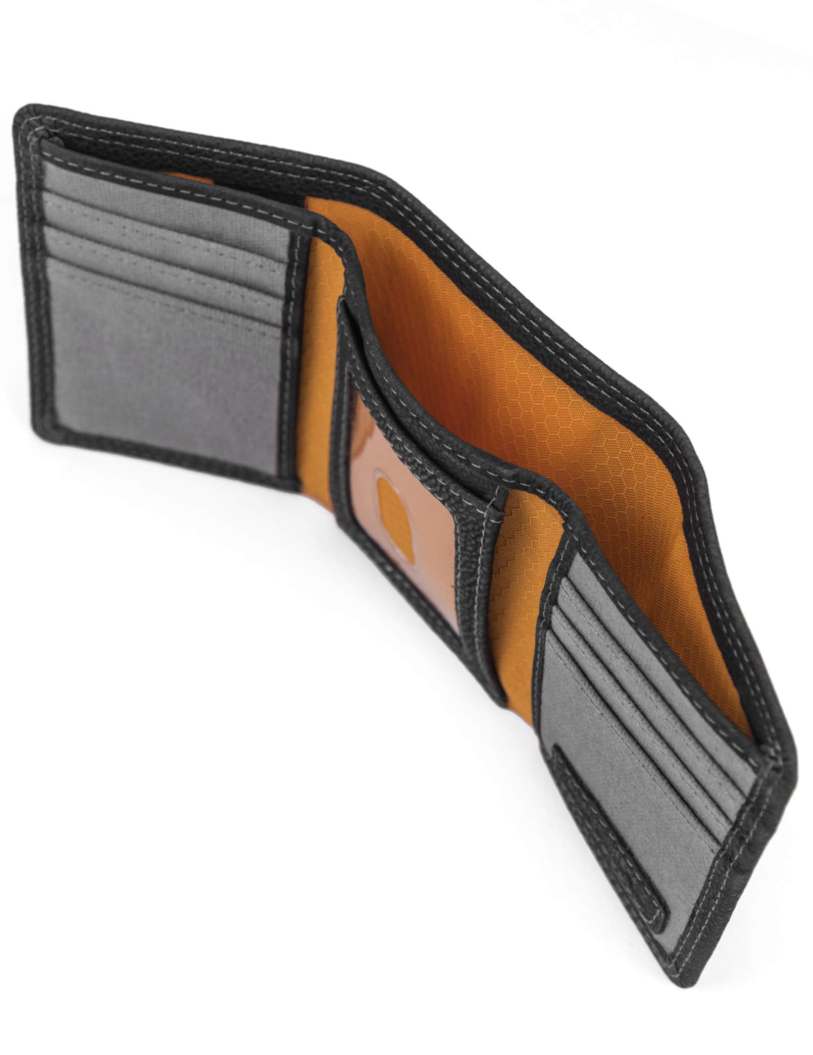 Timberland PRO Men's Leather RFID Trifold Wallet with Id Window