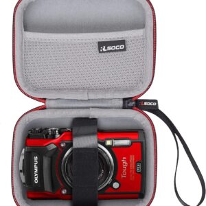 RLSOCO Hard Case for Digital Camera OMSYSTEM Tough TG-7/TG-6/TG-5/TG-4 Waterproof Camera/AbergBest 21 Mega/Canon PowerShot ELPH 190 /Sony DSCW830/Sony DSCW800 / Kodak Pixpro Digital Camera and more