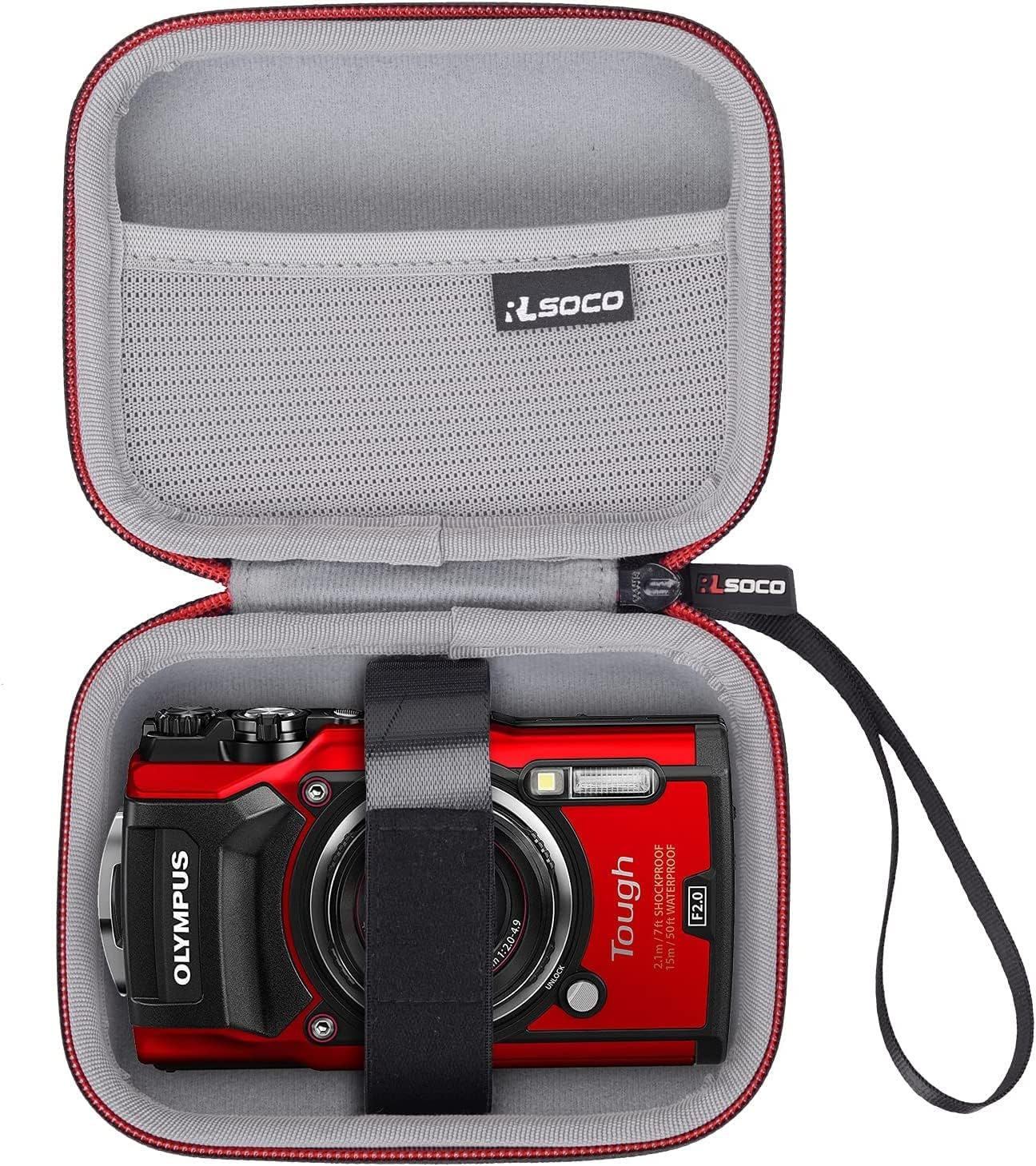 RLSOCO Hard Case for Digital Camera OMSYSTEM Tough TG-7/TG-6/TG-5/TG-4 Waterproof Camera/AbergBest 21 Mega/Canon PowerShot ELPH 190 /Sony DSCW830/Sony DSCW800 / Kodak Pixpro Digital Camera and more