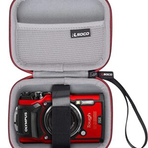 RLSOCO Hard Case for Digital Camera OMSYSTEM Tough TG-7/TG-6/TG-5/TG-4 Waterproof Camera/AbergBest 21 Mega/Canon PowerShot ELPH 190 /Sony DSCW830/Sony DSCW800 / Kodak Pixpro Digital Camera and more