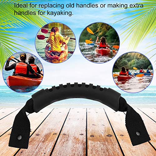 Tbest Suitcase Handle Replacement,Kayak Carry Handle Black Durable Boat Canoe Handle Replacement Accessory Kit for Kayaks Suitcase Luggage Surfboard Maniglia Rainbow Kayak Handles Replacement