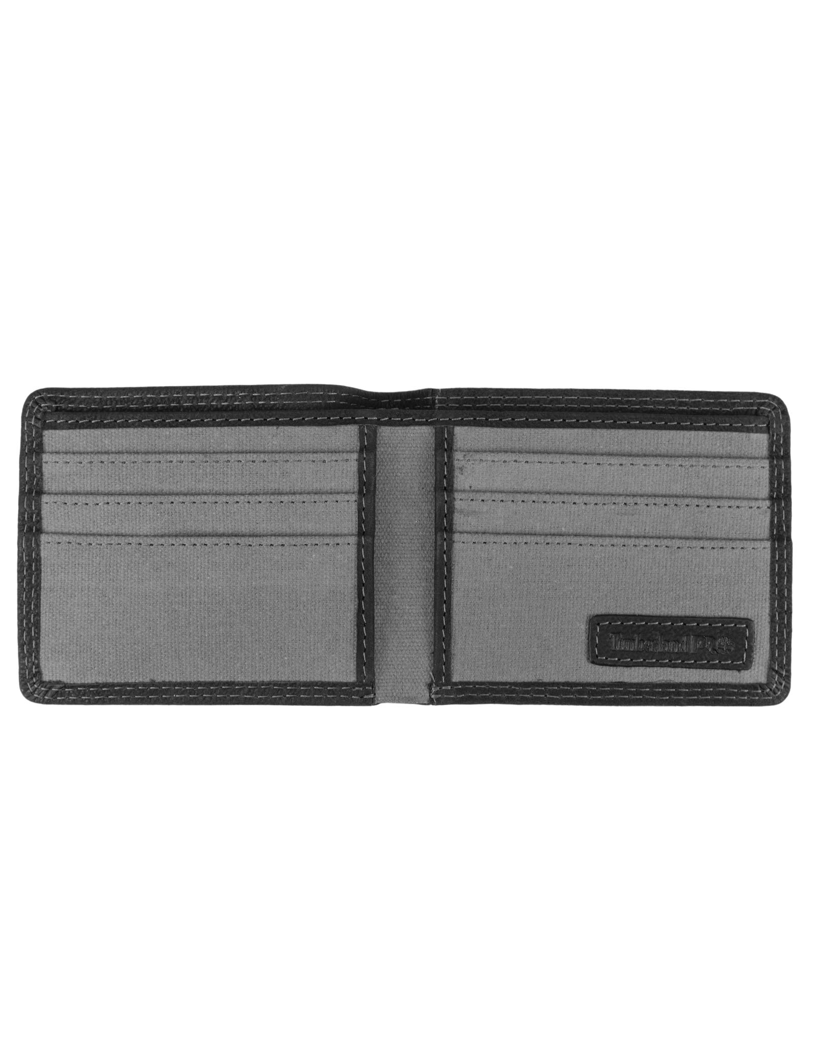 Timberland PRO Men's Slim Leather RFID Bifold Wallet with Back ID Window