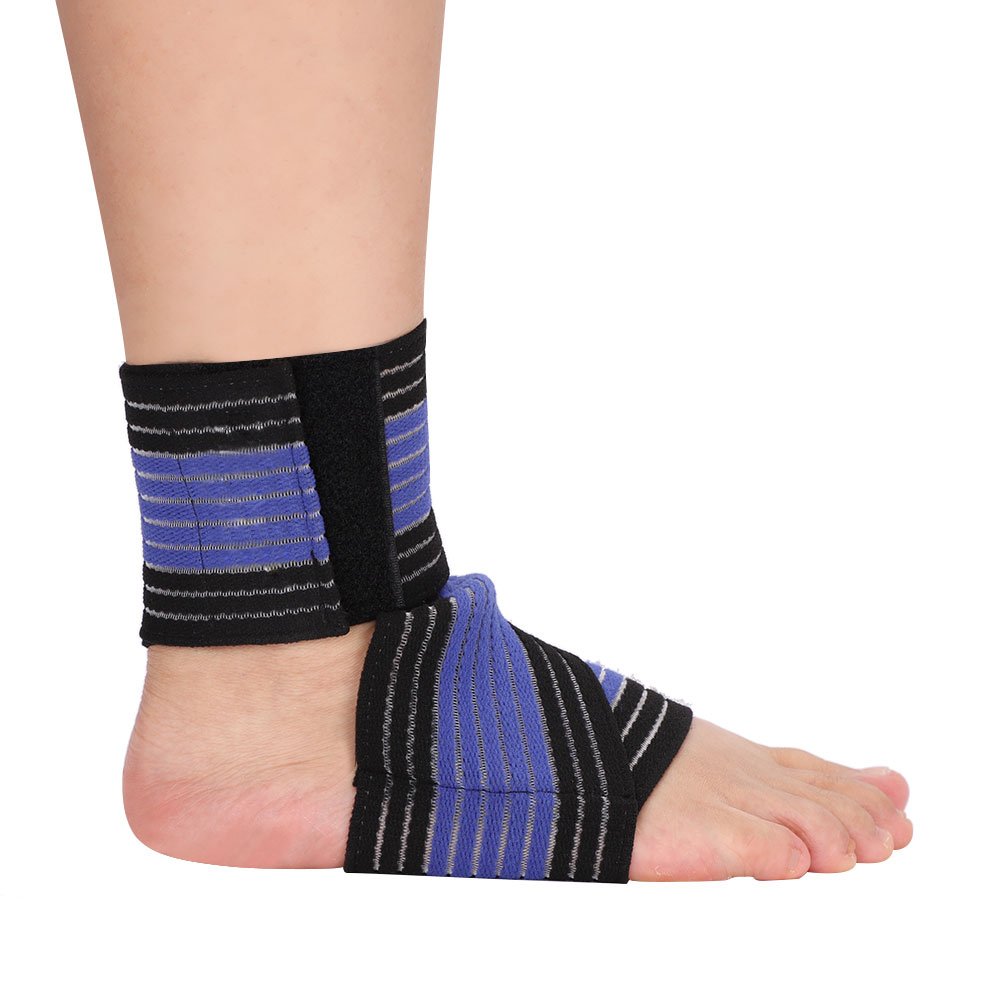 Sport Unisex Ankle Brace Compression Strap, Fitness Adjustable Elastic Breathable Support Non Slip Loop Sleeve Ankle Support Wraps for Ankle Sprain, Plantar Fasciitis, Injury Recovery