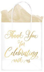 "thank you for celebrating with us" favor bags | paper | 10 pcs