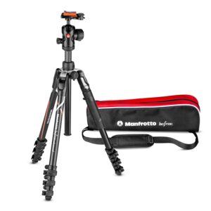 manfrotto befree advanced special edition 4-section aluminum travel tripod with 494 center ball head for sony alpha cameras