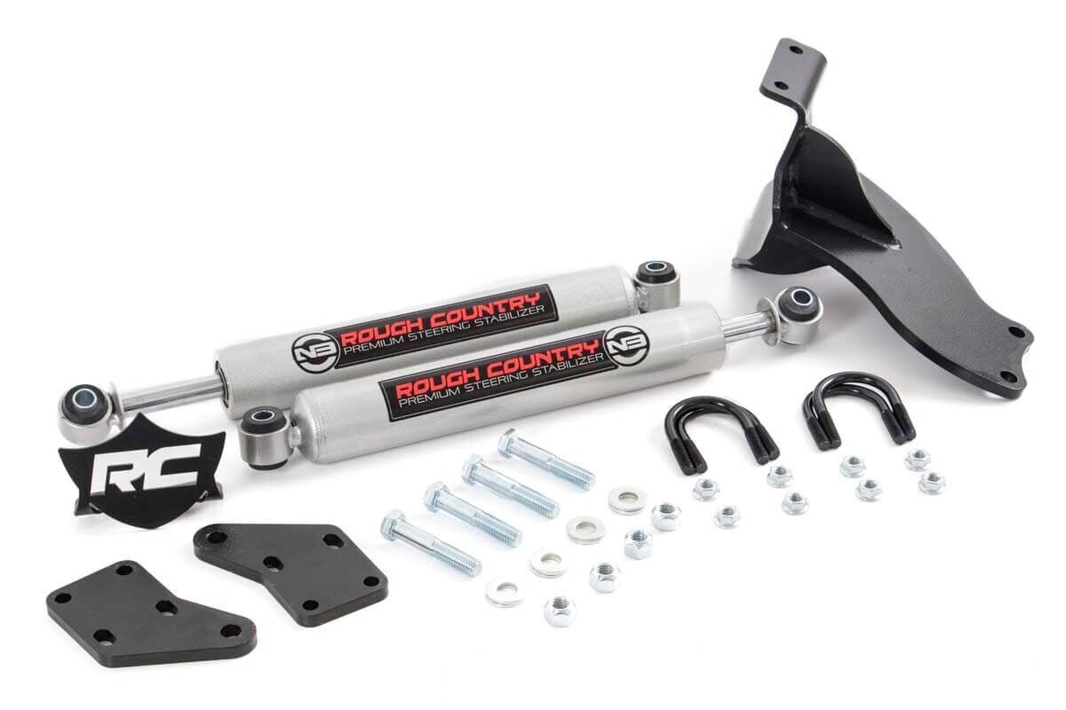 Rough Country N3 Dual Steering Stabilizer for 14-24 Ram 2500/3500 4WD - 8749430