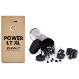 rockboard power rbo lt xl rechargeable power supply for guitar effects (gold)