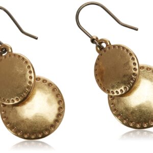 Lucky Brand Gold Double Drop Earrings, One Size