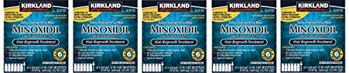 Kirkland Minoxidil 5 percentage Extra Strength Hair Loss Regrowth Treatment Men, 5 Pack (6 Months Supply)