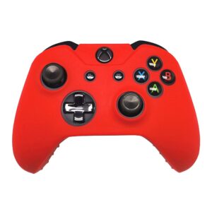 OSTENT Soft Protector Silicone Skin Case Cover Pouch for Microsoft Xbox One Controller - Color Red