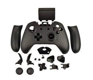 ostent replacement case shell & buttons kit for microsoft xbox one wireless controller - color black