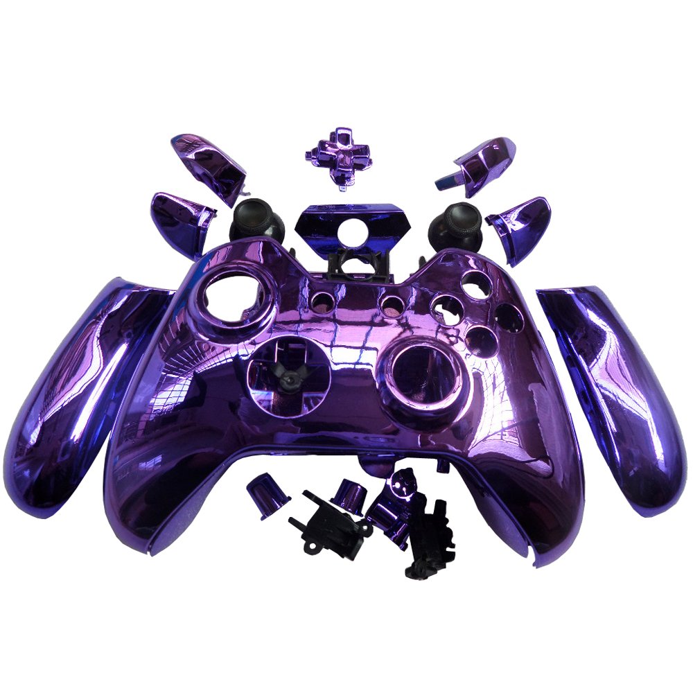 OSTENT Full Controller Shell Case Housing for Microsoft Xbox One Wireless Controller - Color Purple