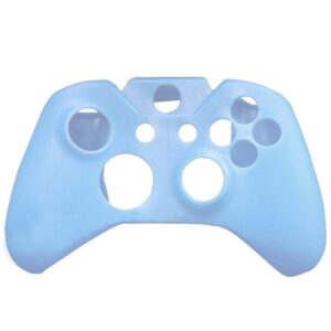 ostent soft protector silicone skin case cover pouch for microsoft xbox one controller - color light blue