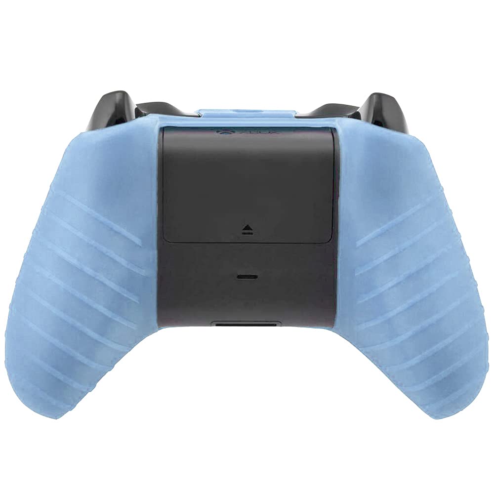 OSTENT Soft Protector Silicone Skin Case Cover Pouch for Microsoft Xbox One Controller - Color Light Blue