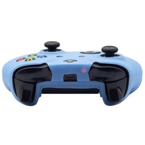 OSTENT Soft Protector Silicone Skin Case Cover Pouch for Microsoft Xbox One Controller - Color Light Blue