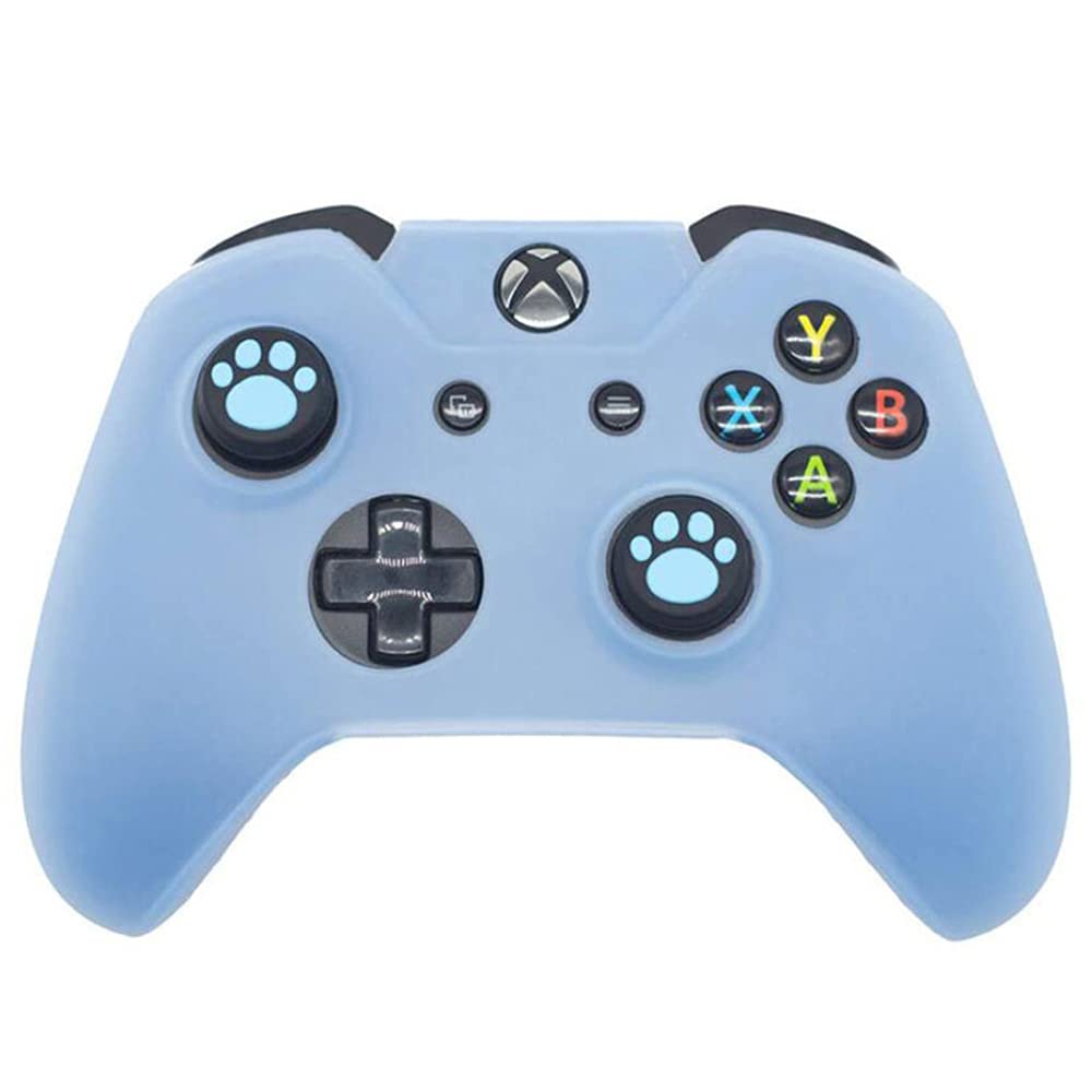 OSTENT Soft Protector Silicone Skin Case Cover Pouch for Microsoft Xbox One Controller - Color Light Blue