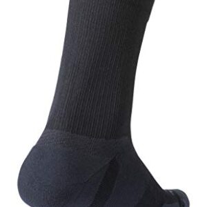 2XU Vectr Crew Sock, Black/Titanium, Small