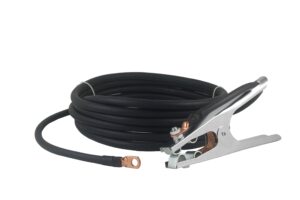 200 amp welding ground clamp lead assembly - terminal lug connector - #2 awg cable (15 feet)