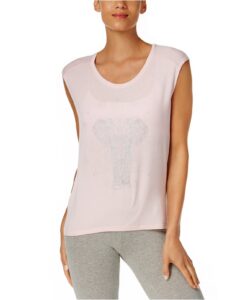 gaiam women's dani graphic t-shirt (chalk pink, x-small)