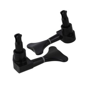 Lovermusic Black Machine Heads Tuning Pegs 4R Bass Tuners Replacement for 4 String Bass