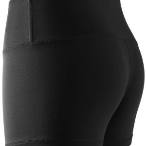 CADMUS Women's High Waist Athletic Sport Workout Shorts with Pocket,3 Pack,05,Black,Grey,Navy Blue,Small