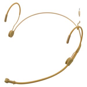 j k mic-j 069 earhook headworn headset unidirectional microphone - standard 1/8" trs connector